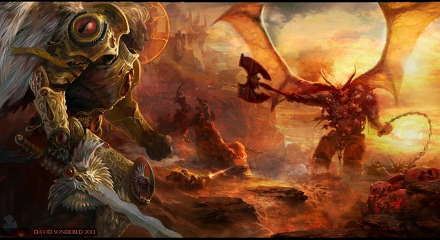 Imagen - Sanguinius combatiendo a Ka'bandha.jpg | Wikihammer 40k ...