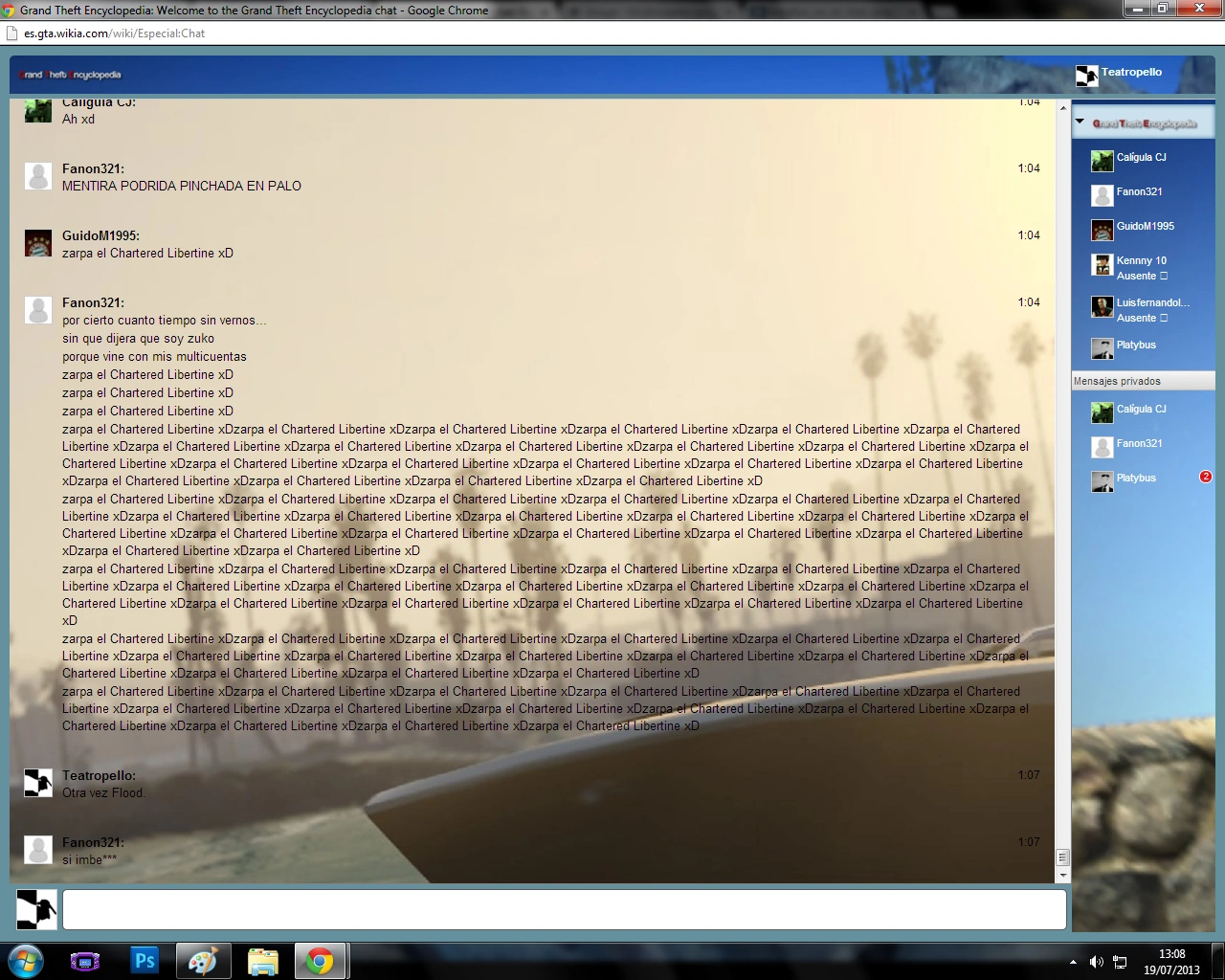 Vandalismo en el chat: flood, spam, insultos y mal comportamiento | Fandom