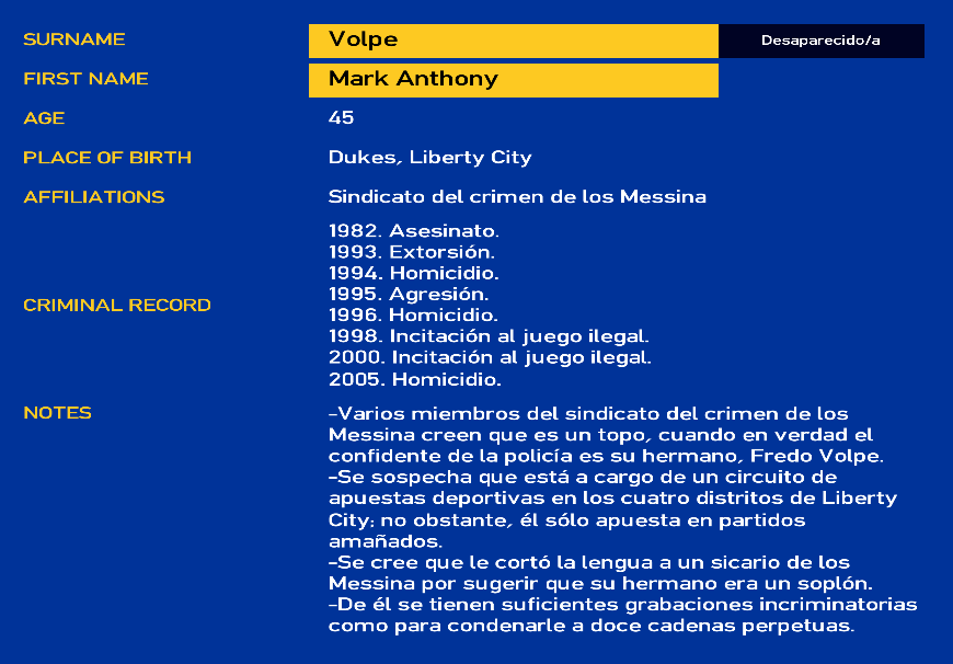 Mark Volpe | Grand Theft Encyclopedia | Fandom