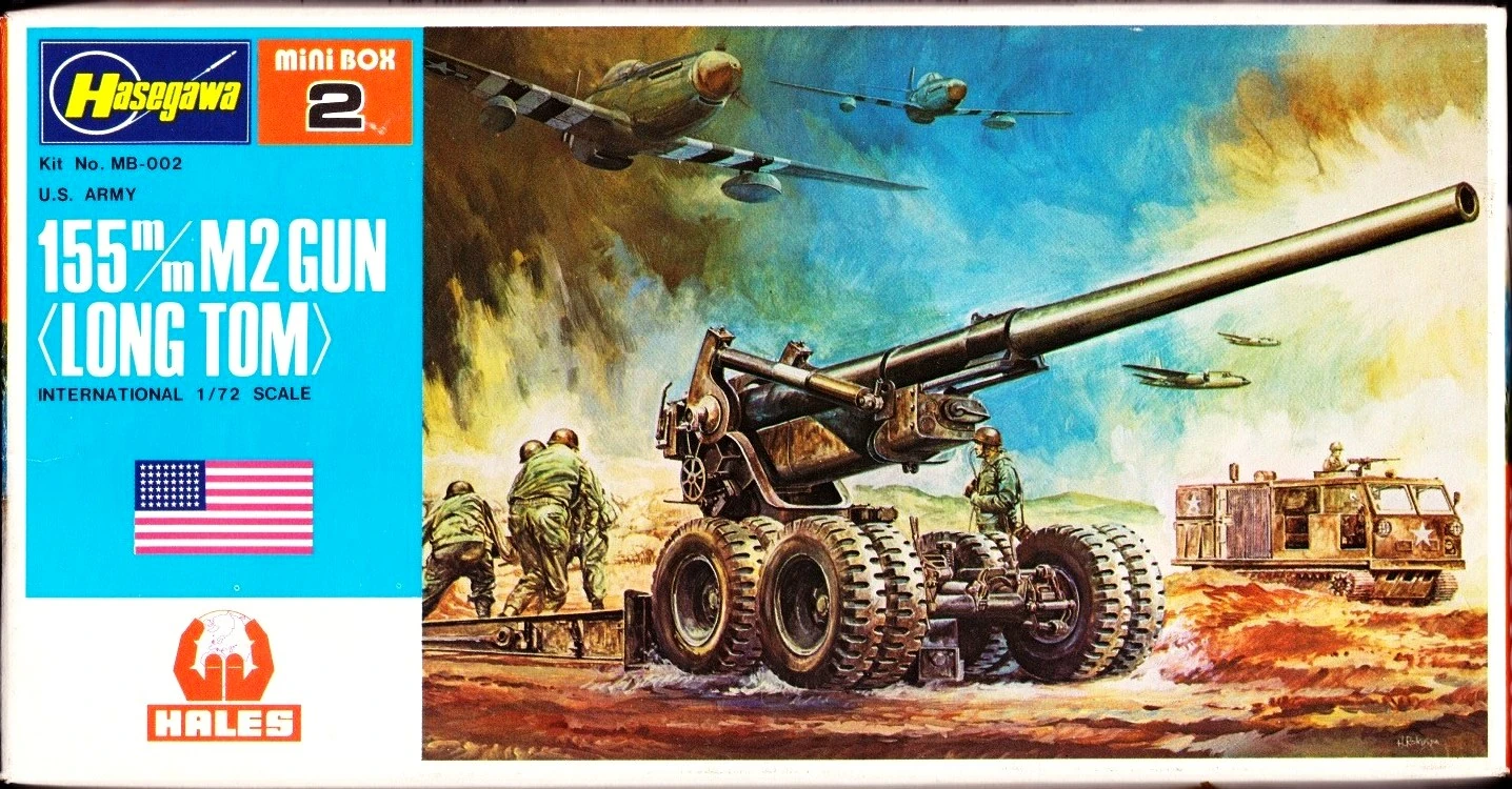 Hales/Hasegawa 1/72 MB-002 155m/m M2 Gun "Long Tom" | Encyclopedia of ...