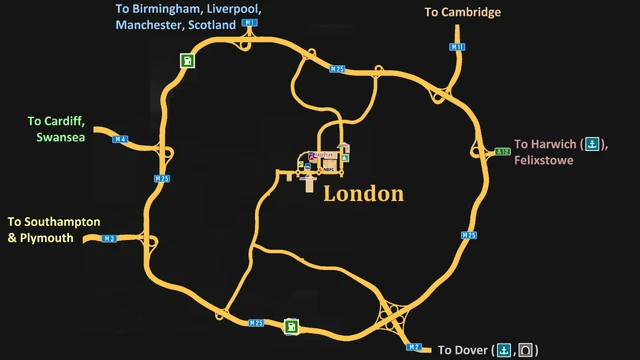 Image - London ETS2 map.png | Truck Simulator Wiki | FANDOM powered by ...