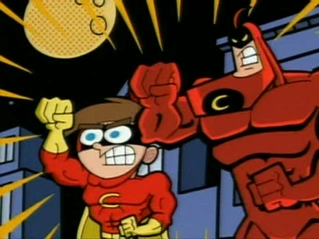 Timmy Turner/Images/The Crimson Chin meets Mighty Mom and Dyno Dad ...