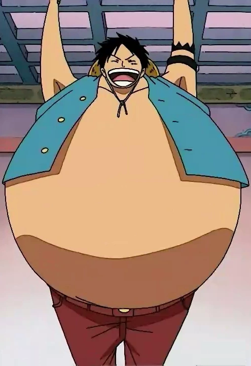 Image - Luffy fat chantant cropped.png | Fairy One Piece Tail Wiki ...