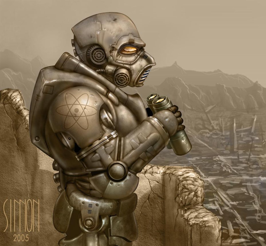 Image - Power Armor by Simon Lissaman.jpg | Fallout Wiki | FANDOM ...