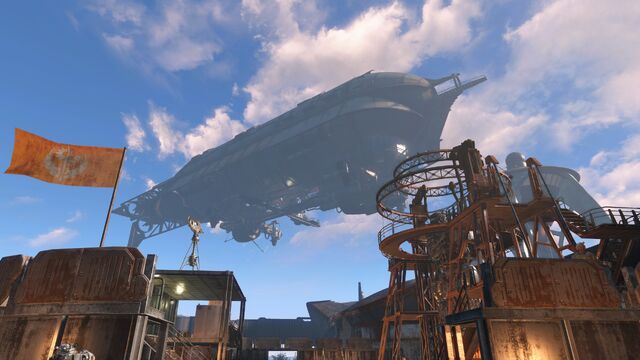 Image - Fo4 Prydwen over Boston Airport.jpg | Fallout Wiki | FANDOM ... Image - Fo4 Prydwen over Boston Airport.jpg | Fallout Wiki | FANDOM ...