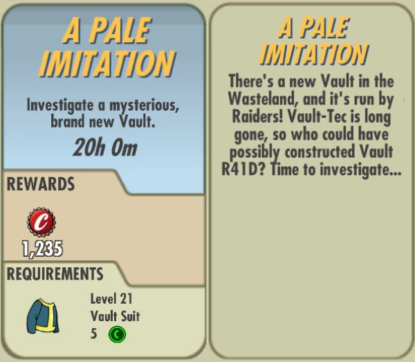 A Pale Imitation | Fallout Wiki | FANDOM powered by Wikia
