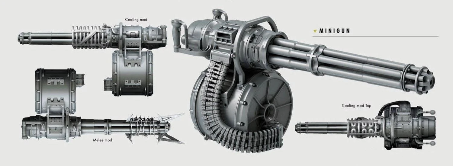 Image - Art of Fallout 4 minigun.jpg | Fallout Wiki | FANDOM powered by ...
