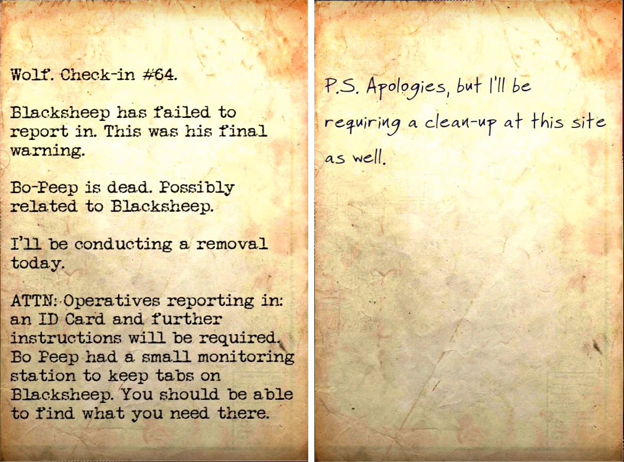 Wolf check-in #64 | Fallout Wiki | Fandom