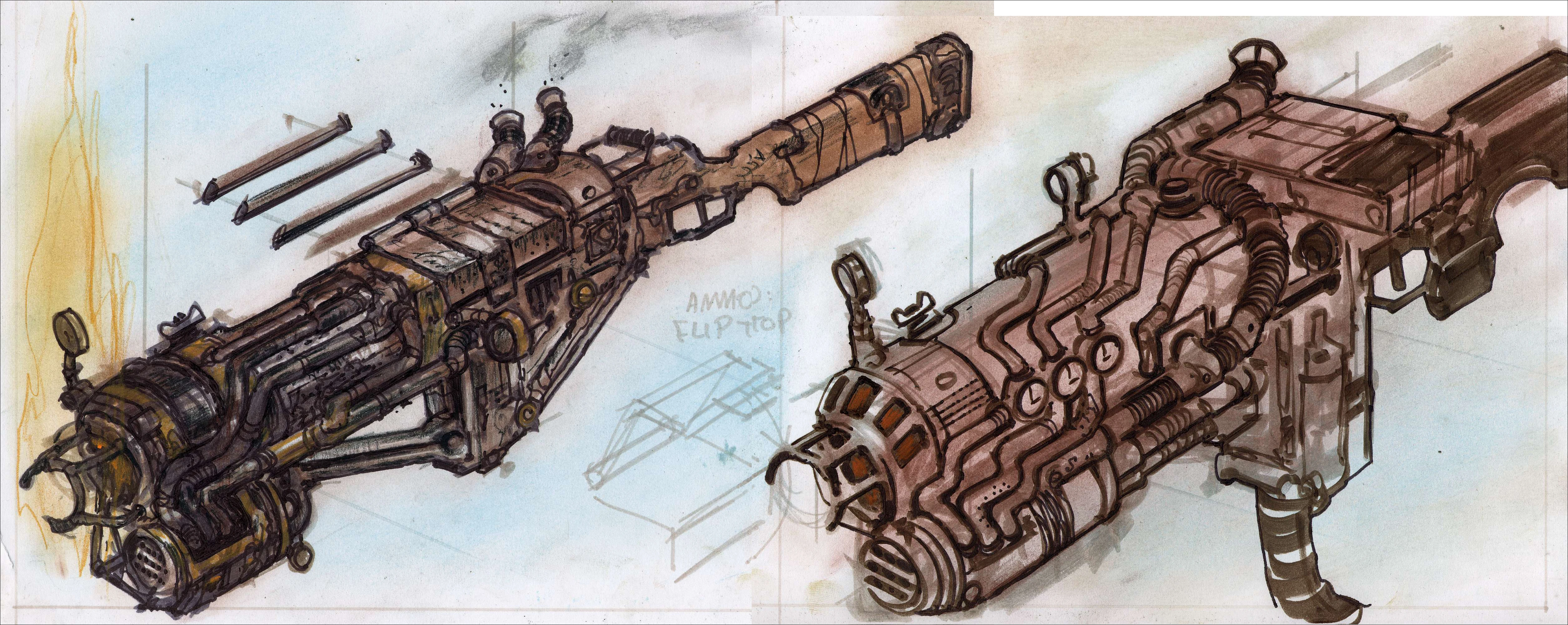 Rifle Ferroviário - Fallout Wiki, a wiki do Fallout - Tudo sobre o ...