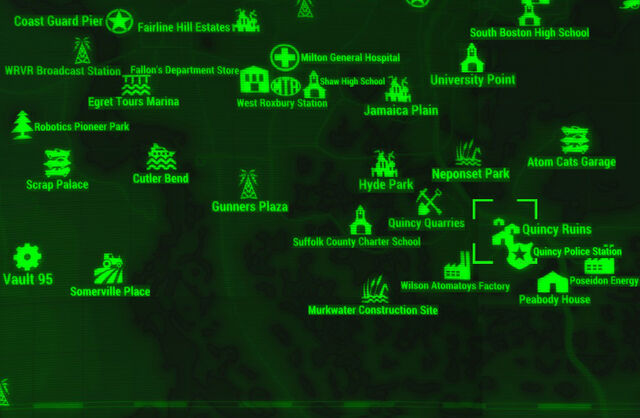 Image - FO4 map Quincy Ruins.jpg | Fallout Wiki | FANDOM powered by Wikia Image - FO4 map Quincy Ruins.jpg | Fallout Wiki | FANDOM powered by Wikia