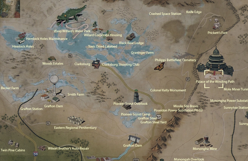Image - Palace of the Winding Path map.png | Fallout Wiki | FANDOM ...