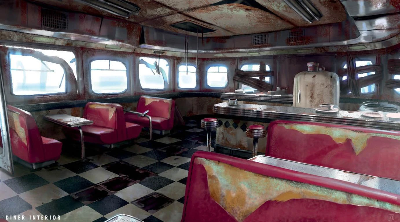 Image - Art of Fallout 4 Drumlin Diner.jpg | Fallout Wiki | FANDOM ...