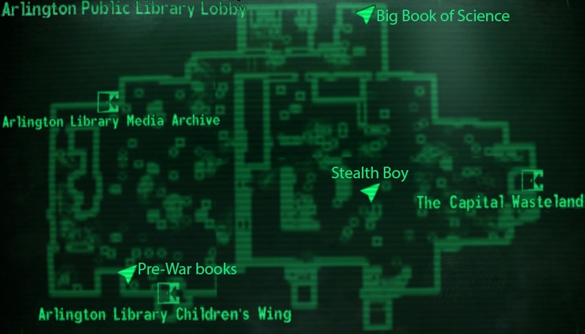 Image - Arlington Library lobby map.png | Fallout Wiki | FANDOM powered ...