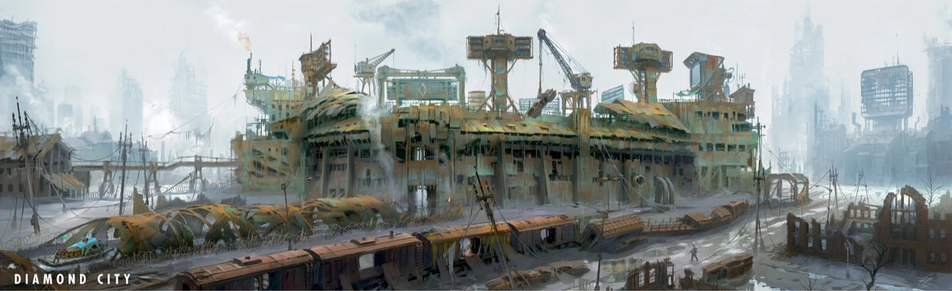 Image - Diamond City panorama.png | Fallout Wiki | FANDOM powered by Wikia