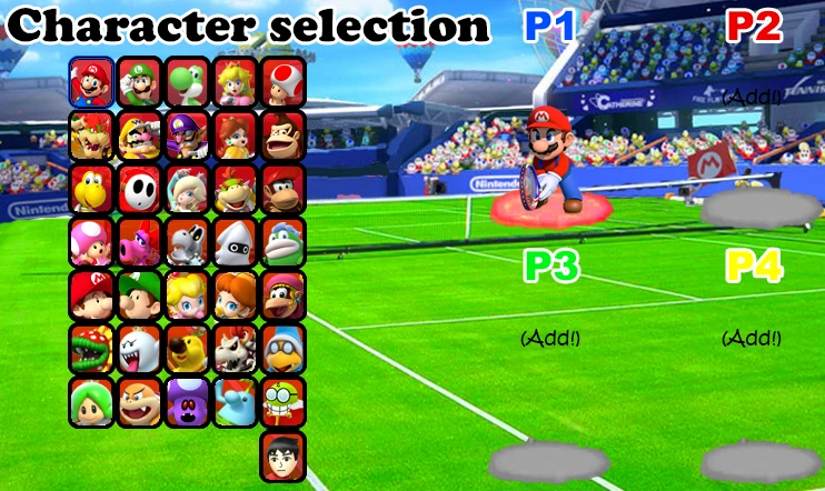 Image - Mario tennis xtreme character selection.jpg | Fantendo ...