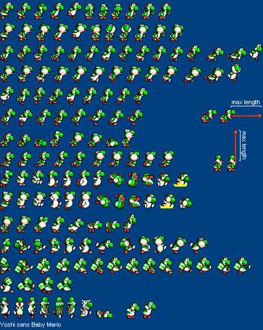 Image - Yoshi Sprites.PNG | Fantendo - Nintendo Fanon Wiki | FANDOM ...