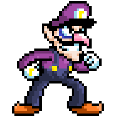 Super mario world custom waluigi sprites - asseselect