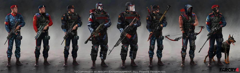 Image - Ubisoft FC4 Fredram CA GuardsLineUp 1000.jpg | Far Cry Wiki ...