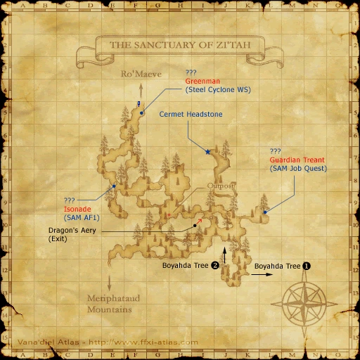 The Sanctuary of Zi'Tah/Maps | FFXIclopedia | FANDOM powered by Wikia