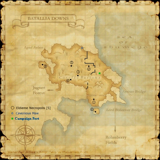Batallia Downs [S]/Maps | FFXIclopedia | Fandom