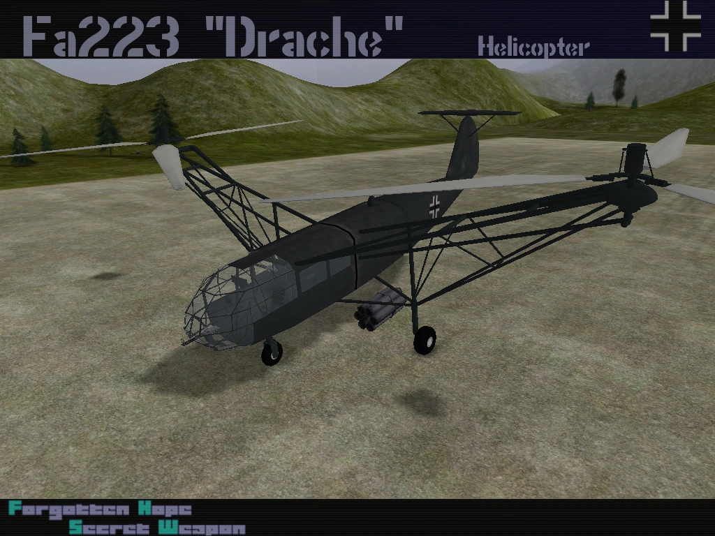 Focke-Achgelis Fa 223 "Drache" | Forgotten Hope Secret Weapon Wiki | Fandom