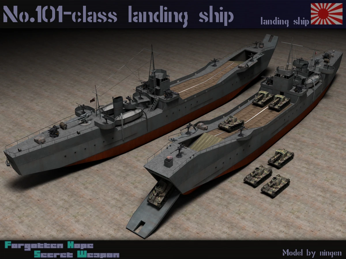 No.101-class landing ship | Forgotten Hope Secret Weapon Wiki | Fandom