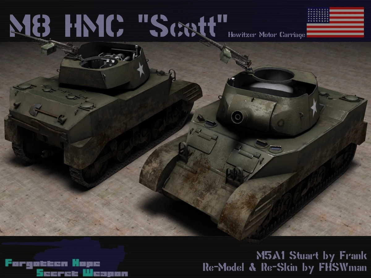 M8 HMC Scott | Forgotten Hope Secret Weapon Wiki | FANDOM powered by Wikia