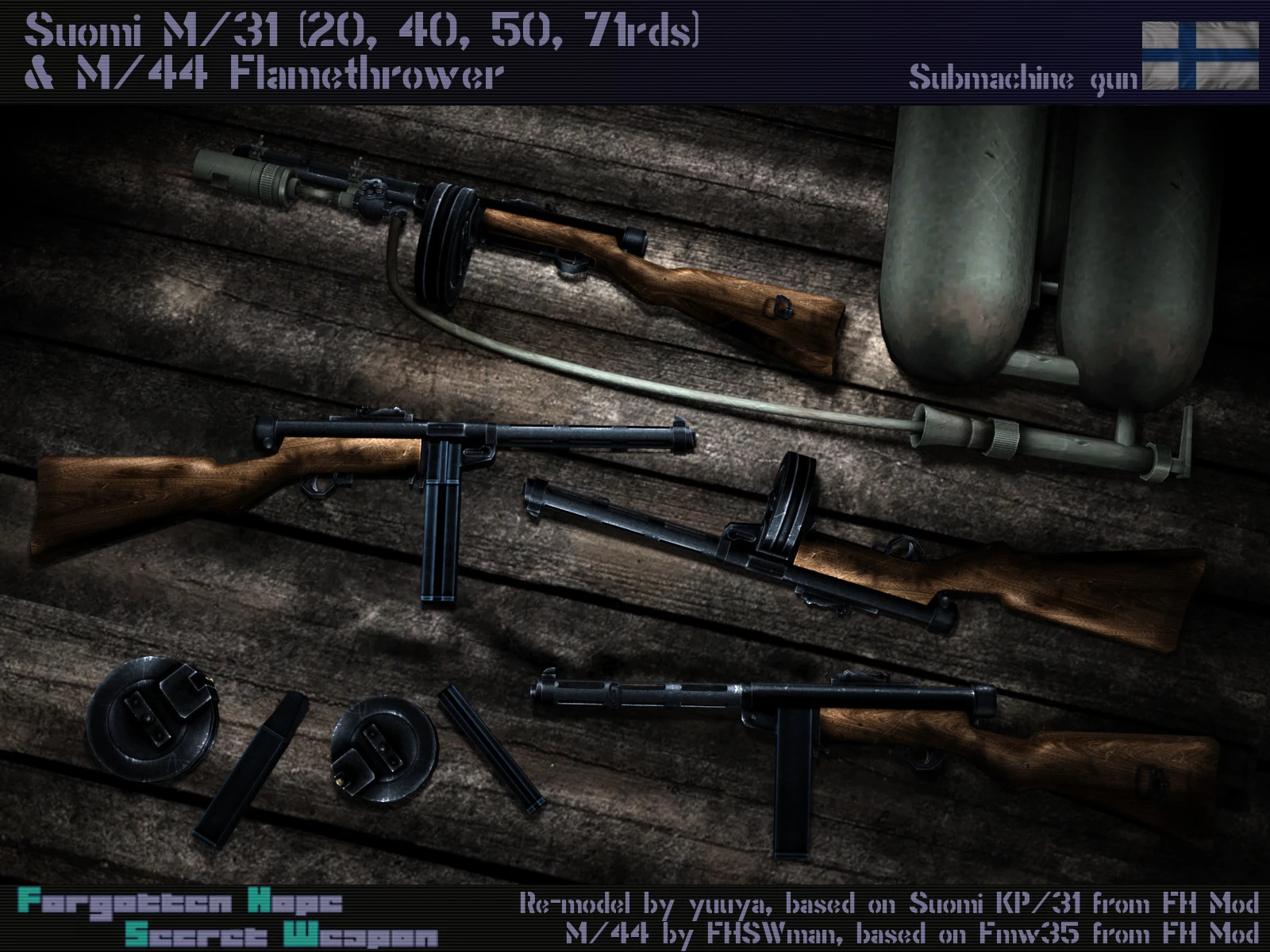 Suomi KP/-31 | Forgotten Hope Secret Weapon Wiki | Fandom
