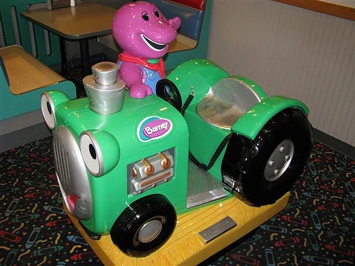 Image - Barney tractor coin-op ride.jpg | Fictional Family ...