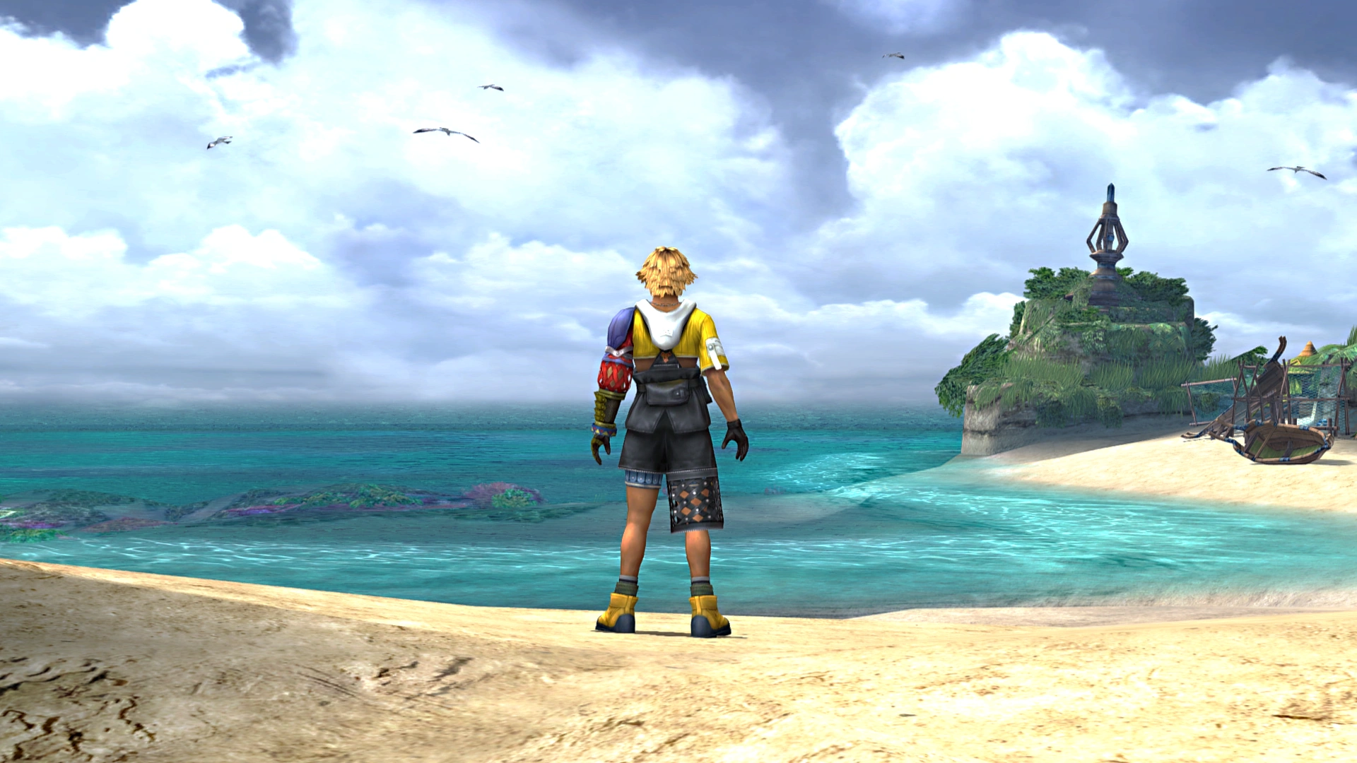 Image - FFX HD Tidus Besaid Beach.png | Final Fantasy Wiki | FANDOM ...
