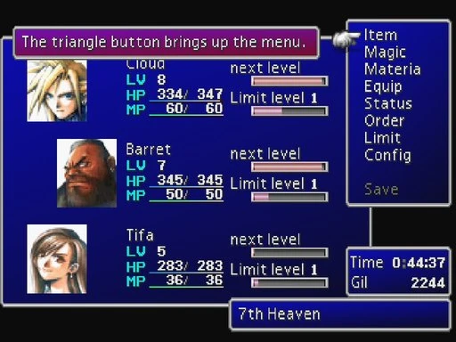 Imagem - FFVII Menu.jpg | Final Fantasy Wiki | FANDOM powered by Wikia