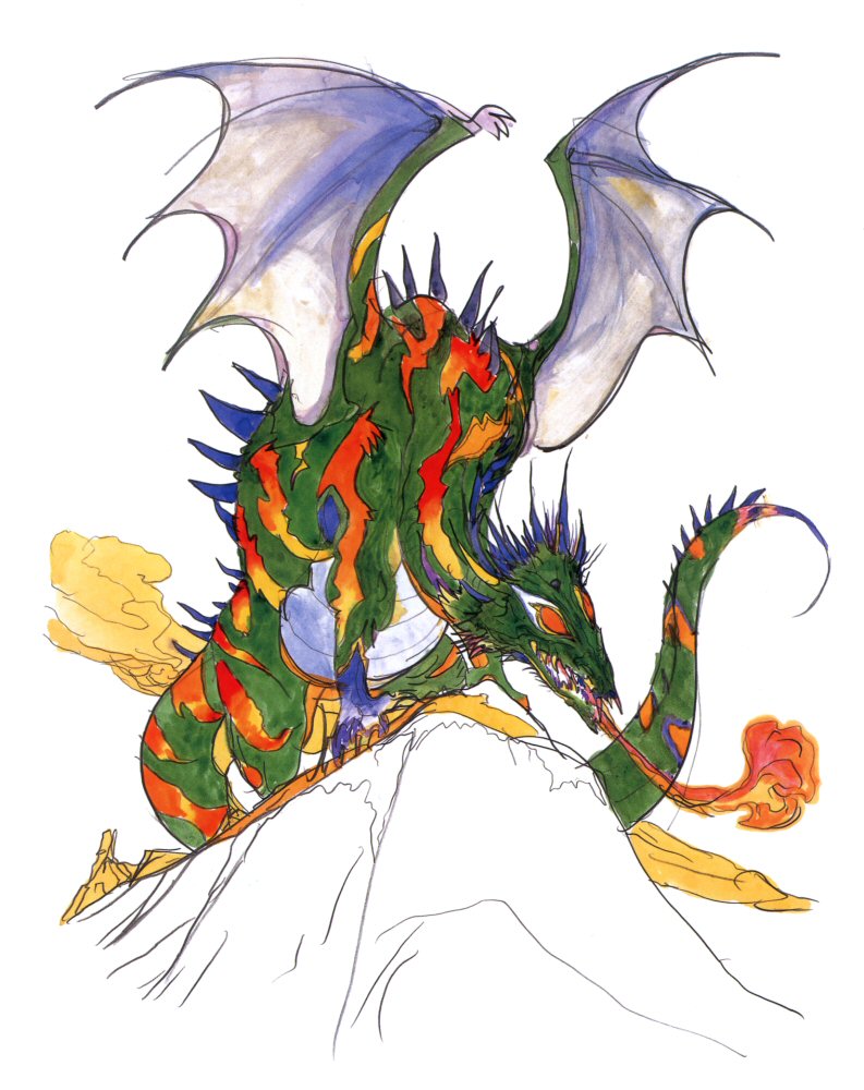 Green Dragon Final Fantasy Iv 2d Final Fantasy Wiki Fandom