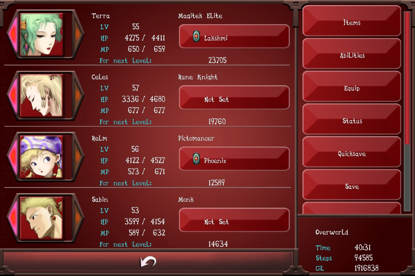 Menu (Final Fantasy VI) | Final Fantasy Wiki | Fandom