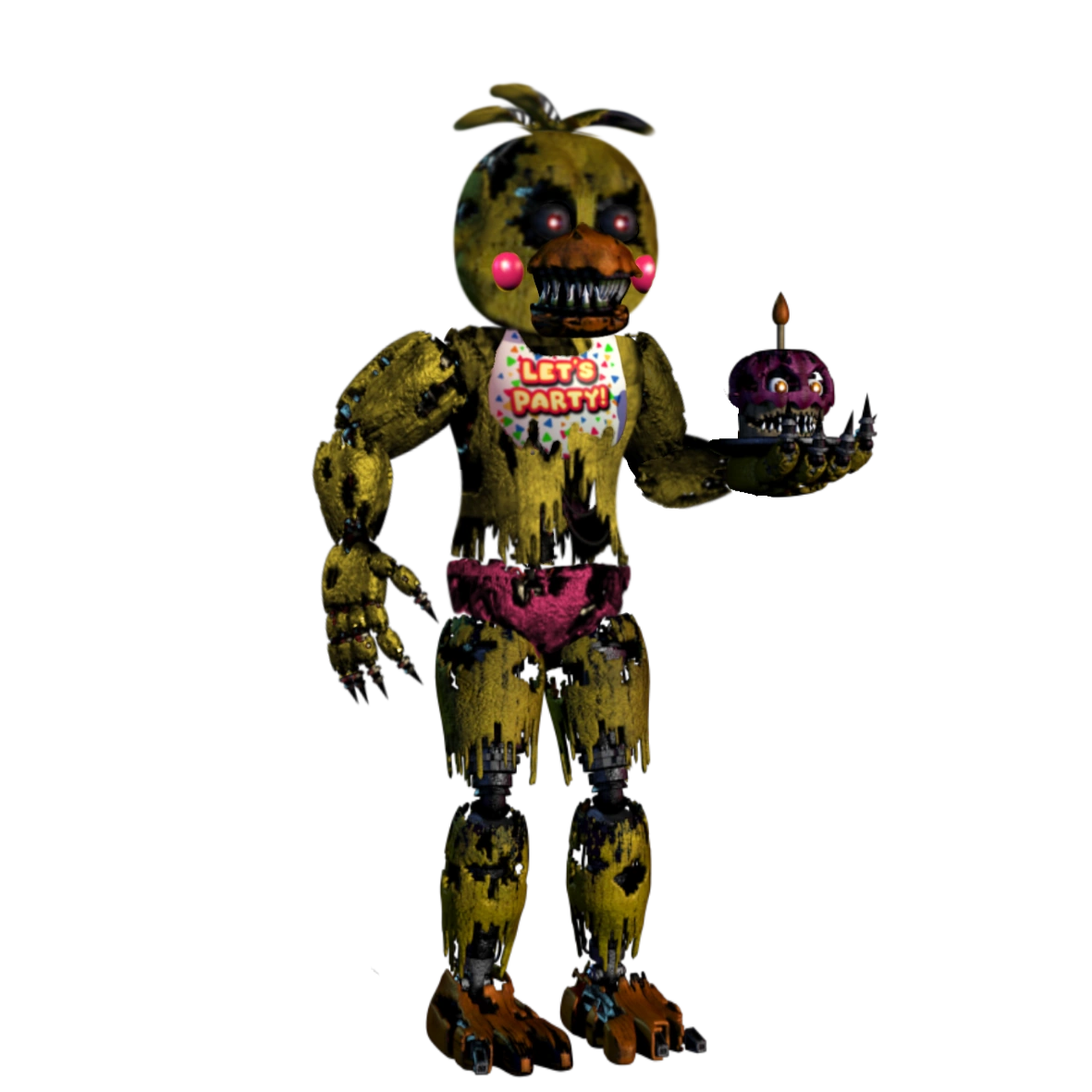 Image - Nightmare toy chica (with Beak).png | Five nights at freddy's ...