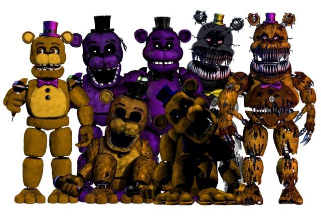 Image - All golden freddys.png | Five nights at freddy's Wikia | FANDOM ...