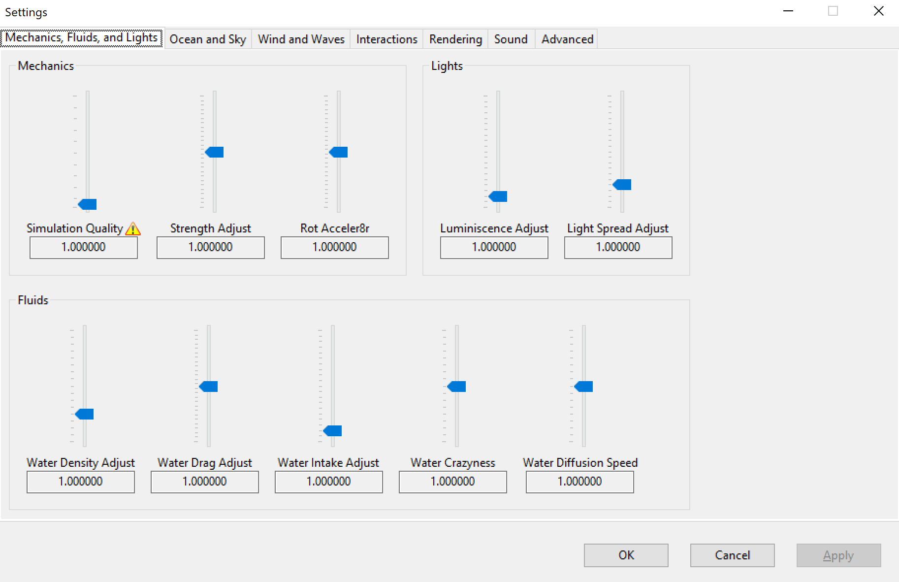 Mechanics, Fluids & Lights | Floating Sandbox Wiki | Fandom