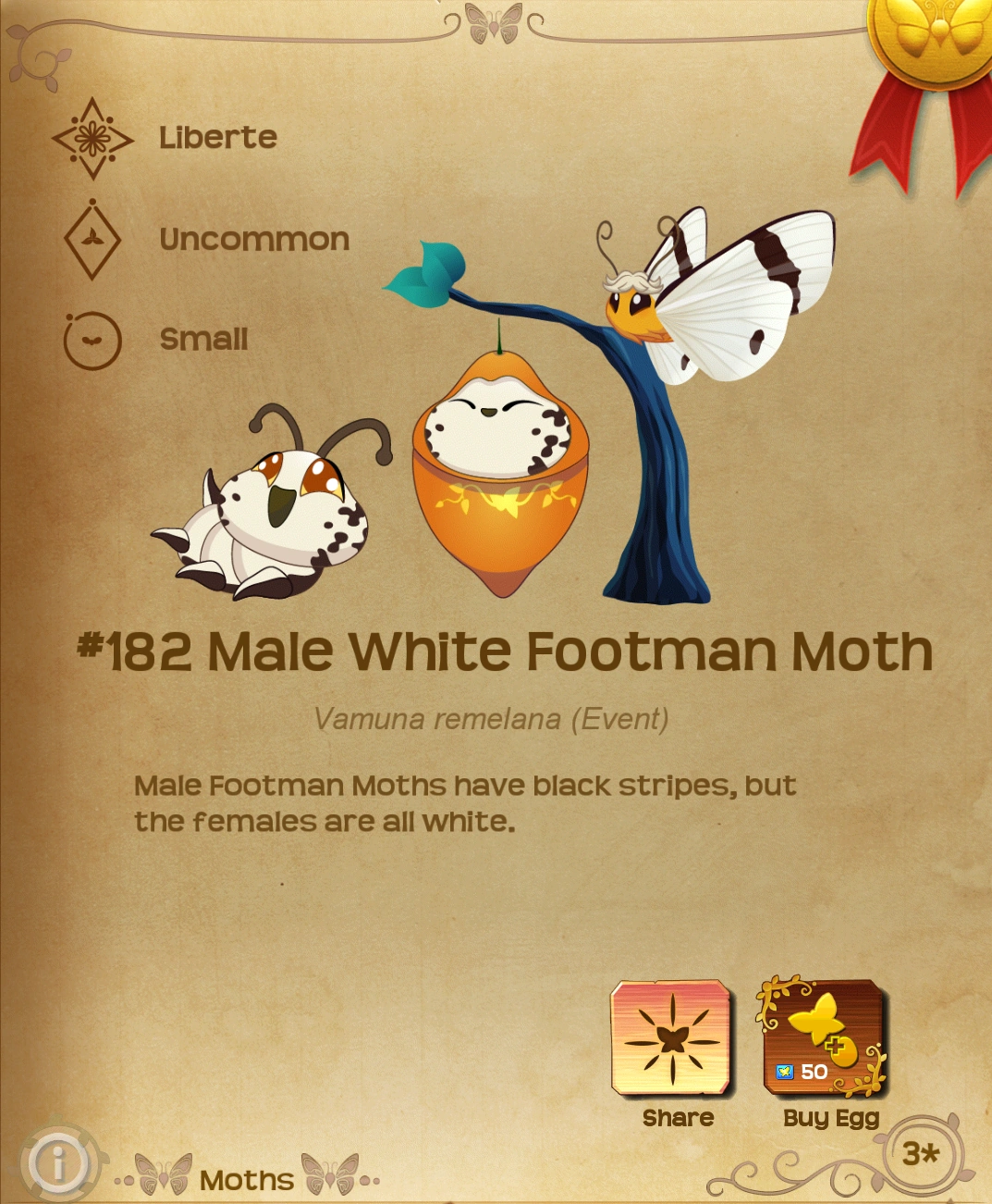 Male White Footman Moth | Flutter: Starlight Wikia | Fandom