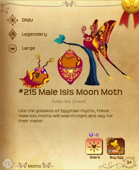 Male Isis Moon Moth | Flutter: Starlight Wikia | Fandom