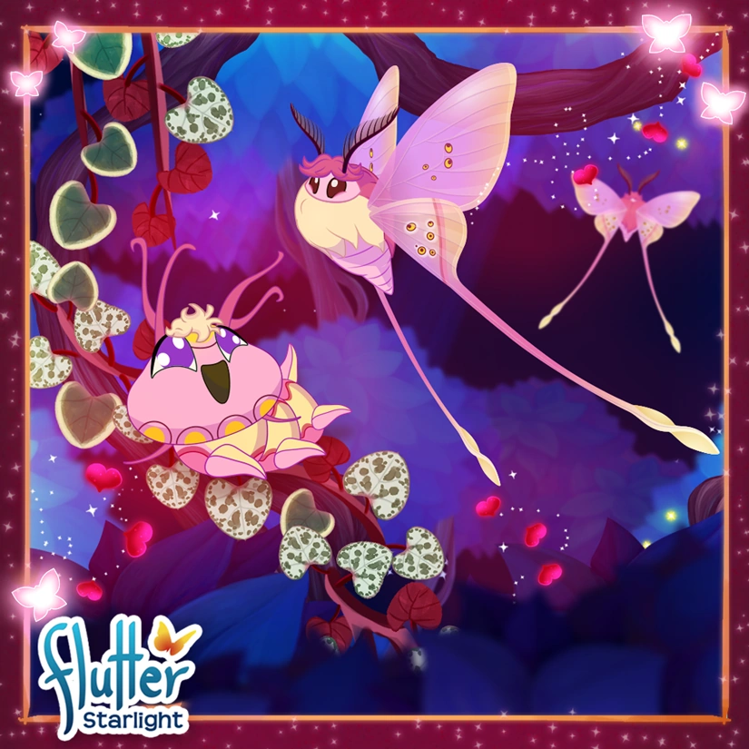 Argus Pink Giant Silkmoth | Flutter: Starlight Wikia | Fandom