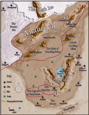 Image - Anauroch Map DR 1374.png | Forgotten Realms Wiki | FANDOM ...