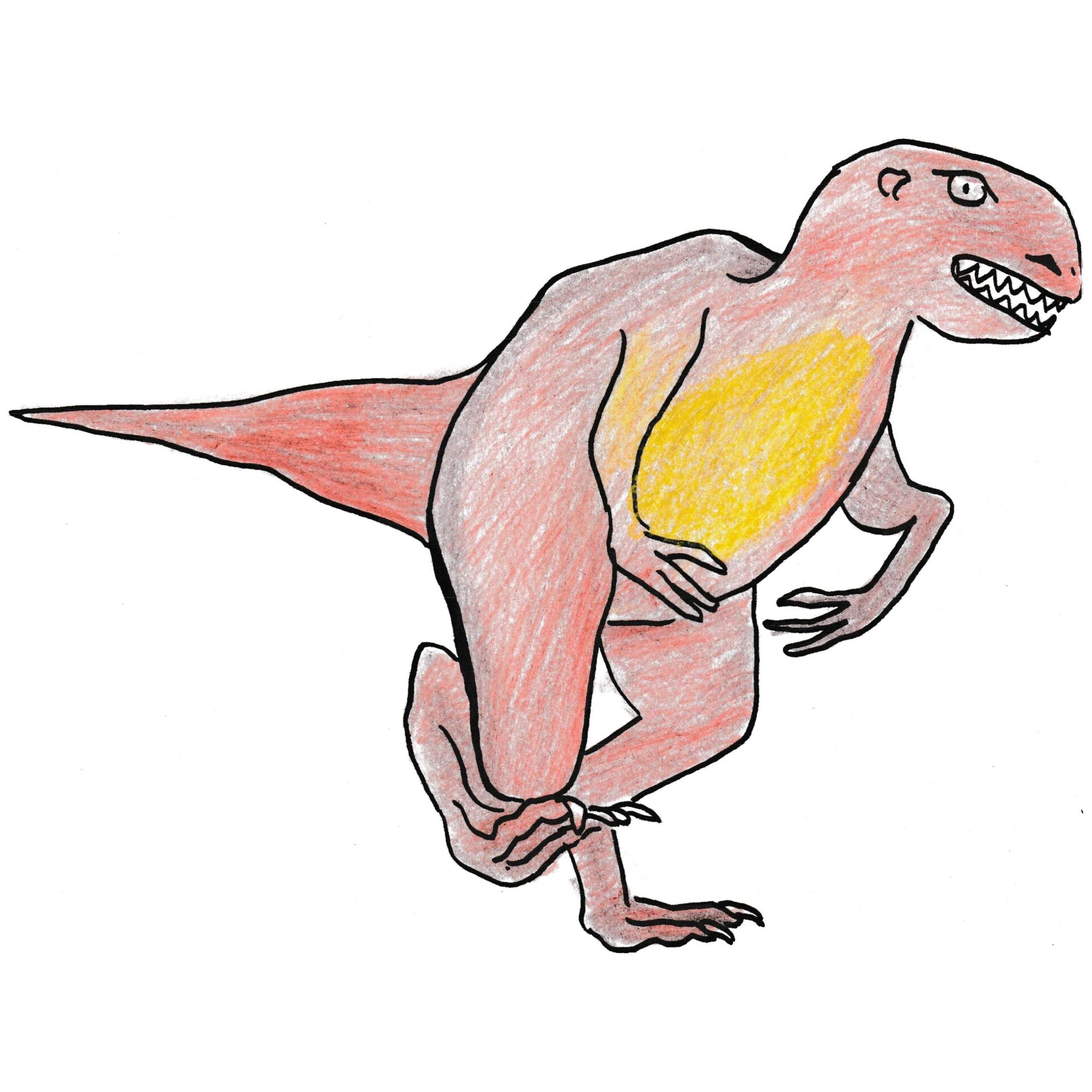 dinosaurus utah raptor coloring pages