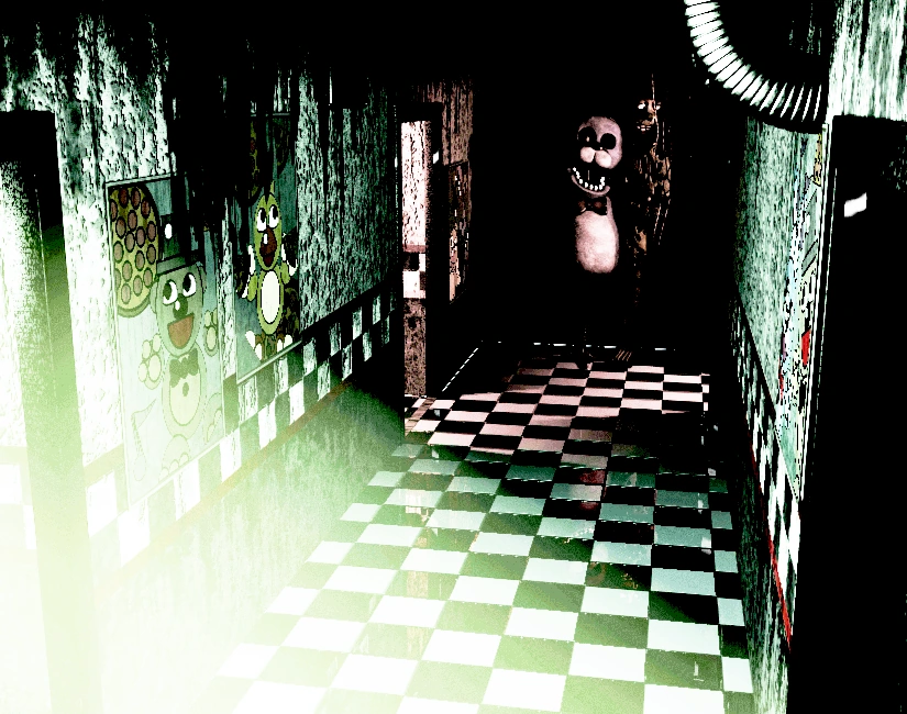 Imagen - FNaF3 - CAM 02 (Springtrap 1 - Luz apagada, Iluminado).png ...