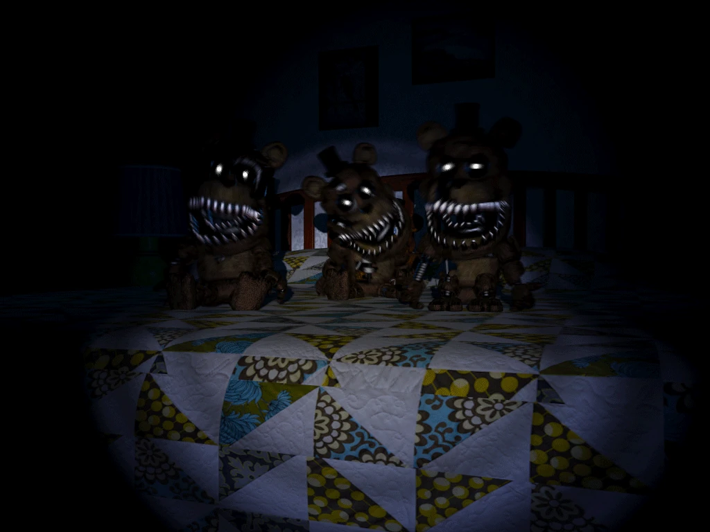 Imagen - FNaF4 - Cama (Freddles).gif | Wiki Freddy Fazbear's Pizza ...