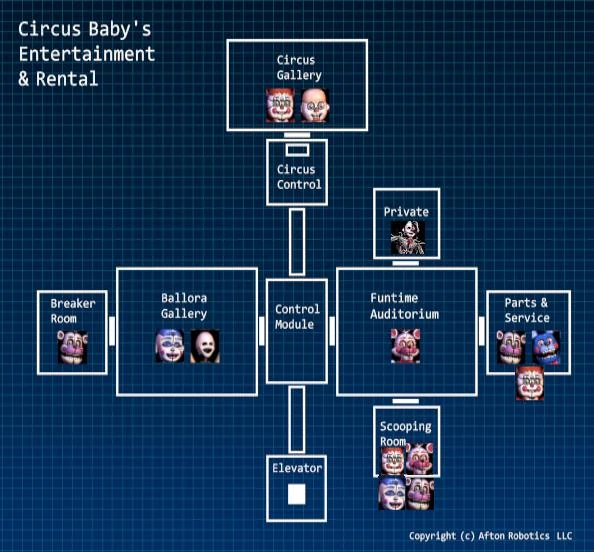 Obraz - MAPA FNAF SL.jpg | Freddy Fazbear's Pizza Wikia | FANDOM ...