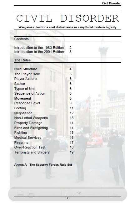 Civil Disorder | Freewargamesrules Wiki | Fandom