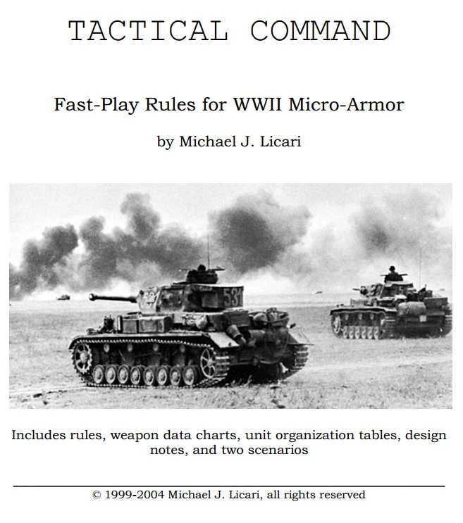 Tactical Command | Freewargamesrules Wiki | Fandom