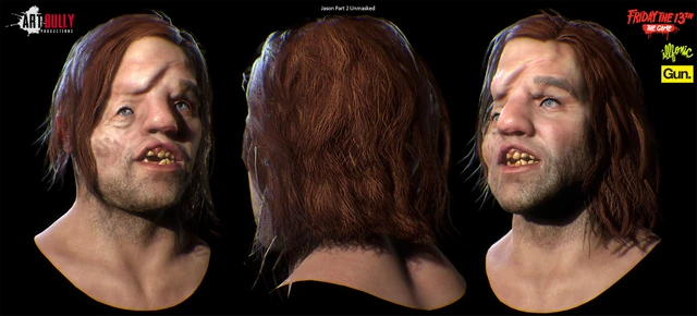 Image - Unmasked Part 2 Jason Voorhees Head Model ArtBullyProductions ...