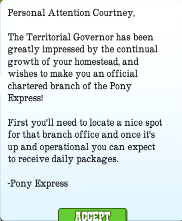 Pony Express Letters | FrontierVille Wiki | Fandom