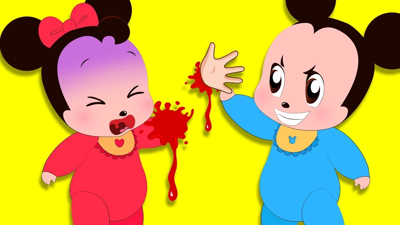 Mickey Mouse & Minnie Mouse Babies BLOODY Hand | Fun Kids Toon Wiki ...