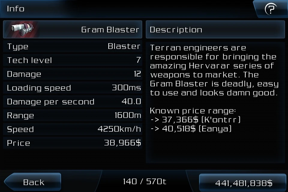 Gram Blaster | Galaxy on Fire Wiki | Fandom